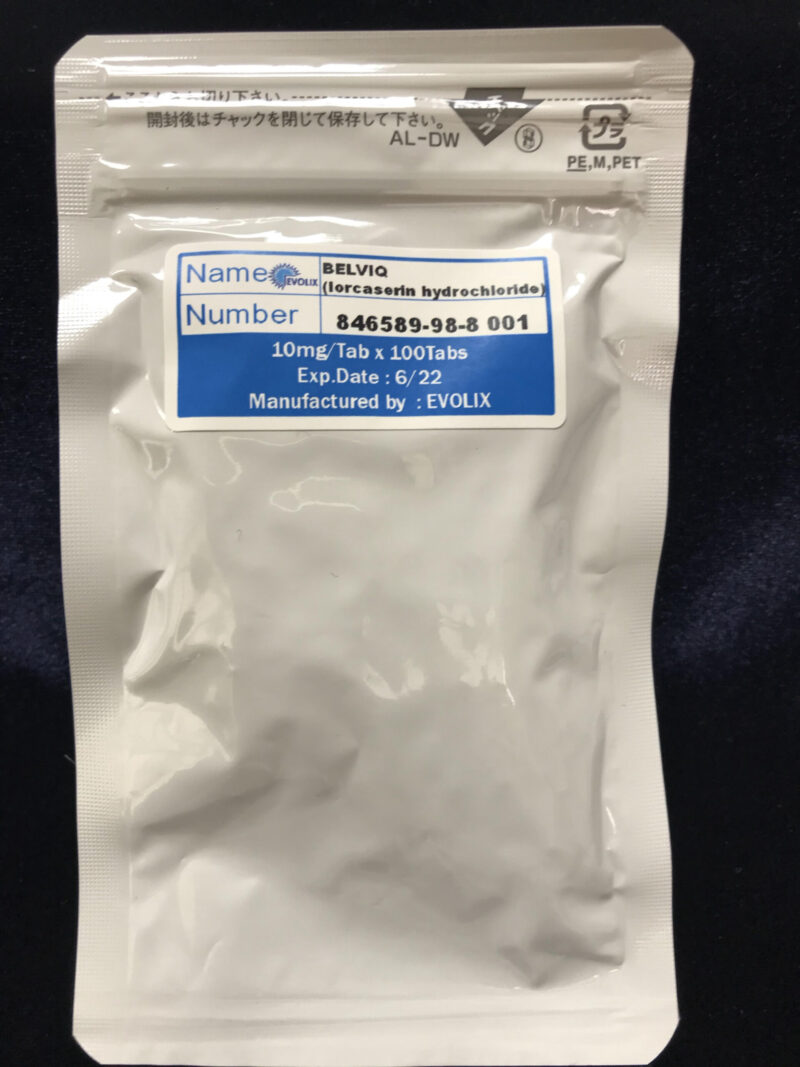 BELVIQ (lorcaserin hydrochloride) 10mg x 100tabs(EVOLIX ...